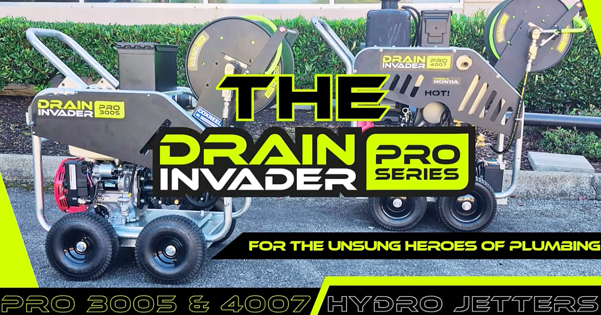 Introducing the Drain Invader PRO Series 3005 and 4007… | Cleaner